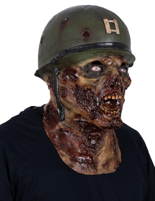 Máscara para disfraz de capitán zombie Ghoulish Productions 1